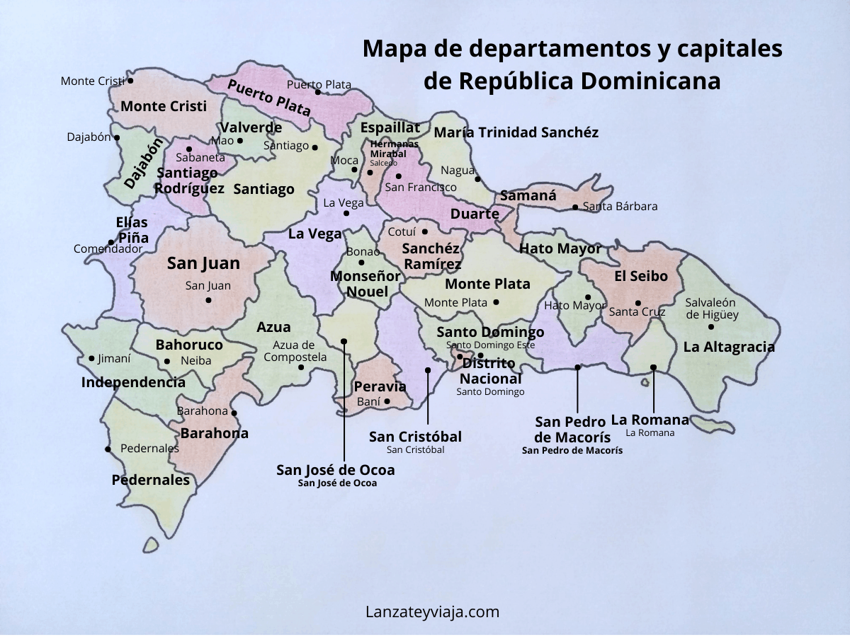 ᐅ Lista de Provincias y Capitales de República Dominicana 【Apréndetelas ...